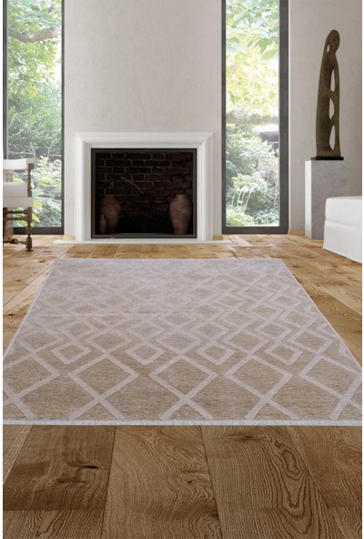 Miskilim Rixos Dekoratif Halı 80x150cm Bej Miskilim Rixos Dekoratif Halı 80x150cm Bej