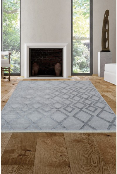 Miskilim Rixos Dekoratif Halı 120x180cm Açık Gümüş Miskilim Rixos Dekoratif Halı 120x180cm Açık Gümüş