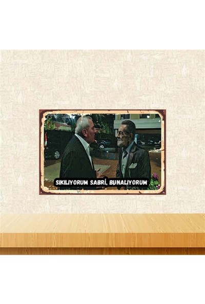 Ciwanan Sıkılıyorum Sabri Kolpaçino 20-30 cm Retro Ahşap Poster TKFX4131 Ciwanan Sıkılıyorum Sabri Kolpaçino 20-30 cm Retro Ahşap Poster TKFX4131