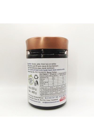 Anniçka Karadut ve Portakal Reçeli 2X400 gr Anniçka Karadut ve Portakal Reçeli 2X400 gr