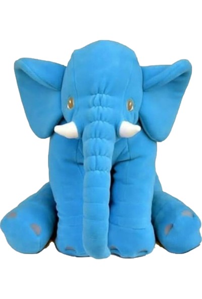 Demirciler Avm Uyku Arkadaşı Uyku Fili Polar Kumaş 60 cm Mavi PS3374