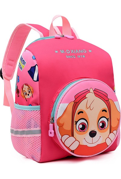 Urbana Köpek Desenli Sırt Çantası - Pembe (Yurt Dışından)