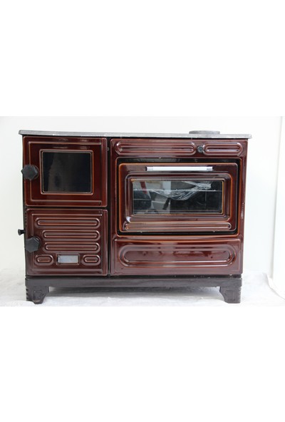 Camlı Lüks Döküm Kuzine Yaylı