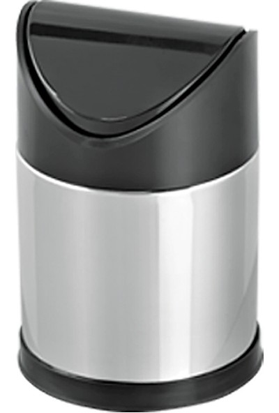 Omnisoft Fls FT623 Sallanır Kapak Paslanmaz Çelik Çöp Kovası 17 Lt