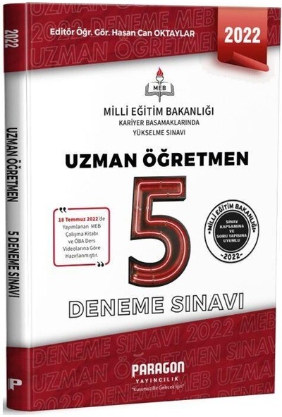 Paragon 2022 Meb Uzman Öğretmen 5 Deneme Sınavı Paragon Yayıncılık Paragon 2022 Meb Uzman Öğretmen 5 Deneme Sınavı Paragon Yayıncılık