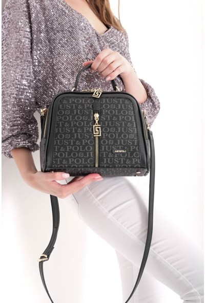 Just Polo Cift Yonlu Fermuar Kadin El ve Omuz Cantasi Just Polo Cift Yonlu Fermuar Kadin El ve Omuz Cantasi