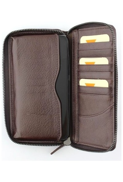 Kent Bazaar Kişiye Özel Telefon Bölmeli Deri Cüzdan Kent Bazaar Kişiye Özel Telefon Bölmeli Deri Cüzdan
