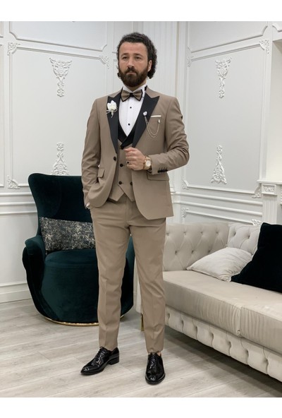 Parez Slim Fit Kırlangıç Yaka Smokin