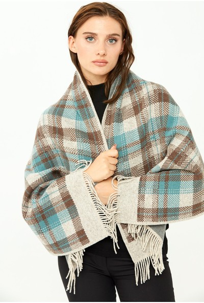 Desen Triko Kadın Üç Renkli Şal V.bej Desen Triko Kadın Üç Renkli Şal V.bej