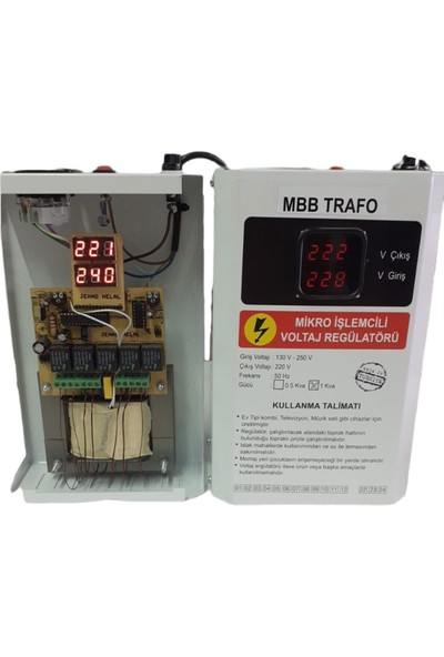 Mbb Trafo Micro Işlemcili Kombi Televizyon Bilgisayar Regülatörü 500V Mbb Trafo Micro Işlemcili Kombi Televizyon Bilgisayar Regülatörü 500V
