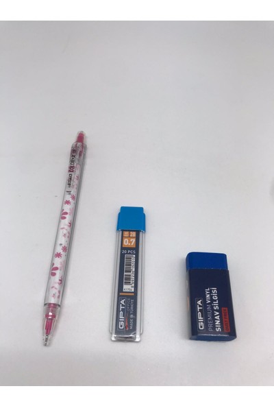 Gıpta Color-X2 0.7 Versatil Kalem + Gıpta 0.7 2b 60MM Uc + Gıpta Premium Mavi Sınav Silgisi Gıpta Color-X2 0.7 Versatil Kalem + Gıpta 0.7 2b 60MM Uc + Gıpta Premium Mavi Sınav Silgisi