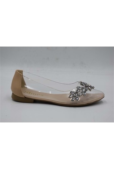 Akran Rosmarin ST05232 Topuklu Kadın Ayakkabı - Ten - 37