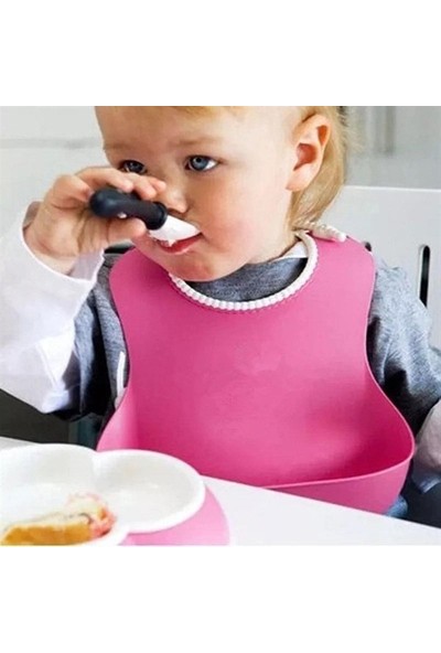 Proavm Buffer® Çocuk Bebek Mama Önlüğü Dökülme Engelleyici Bükülebilir Pembe Proavm Buffer® Çocuk Bebek Mama Önlüğü Dökülme Engelleyici Bükülebilir Pembe