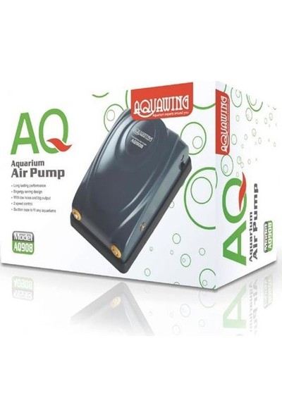 Aquawing AQ908 Çift Çıkışlı Hava Motoru 5 Watt - Akvaryum 2 Çıkışlı Hava Pompası Aquawing AQ908 Çift Çıkışlı Hava Motoru 5 Watt - Akvaryum 2 Çıkışlı Hava Pompası