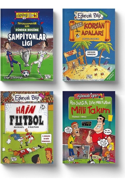 Eğlenceli Spor Seti (4 Kitap) Dünden Bugüne Şampiyonlar Ligi - Issız Korsan Adaları - Hain Futbol - Milli Takım Eğlenceli Spor Seti (4 Kitap) Dünden Bugüne Şampiyonlar Ligi - Issız Korsan Adaları - Hain Futbol - Milli Takım