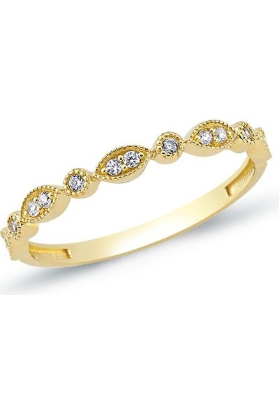 Oroline 14 Ayar Altın Oroline Taşlı Kadın Yüzük