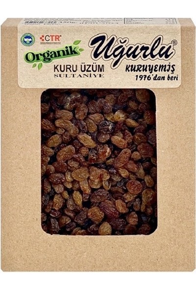 Uğurlu Kuruyemiş Organik Kuru Üzüm 350 gr Uğurlu Kuruyemiş Organik Kuru Üzüm 350 gr