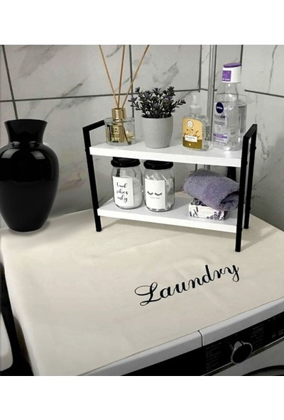 Vegüba Krem Laundry Çamaşır Makina Örtüsü Vegüba Krem Laundry Çamaşır Makina Örtüsü