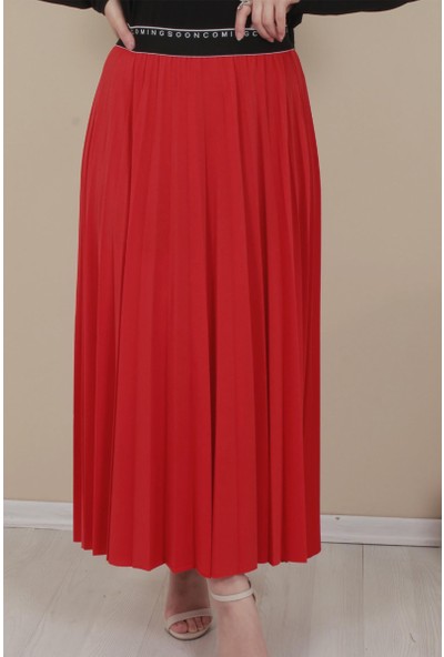 Missemramis Kırmızı Plisoley Etek Missemramis Kırmızı Plisoley Etek