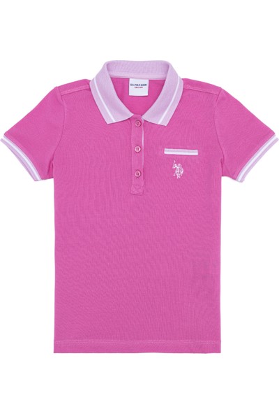 U.S. Polo Assn. Kız Çocuk Pembe T-Shirt 50252265-VR041