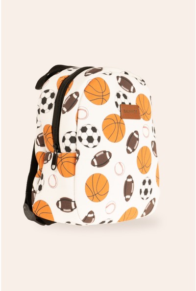 Baumkids Futbol Basketbol Topları Desenli Çocuk Sırt Çantası