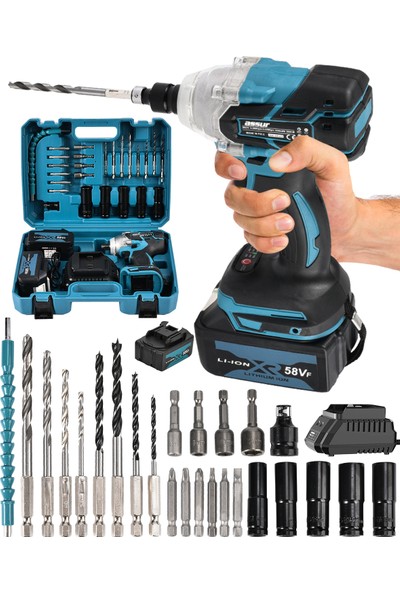 Assur Lion 36v 5000 Mah Professional Somun Sökme Set Assur Lion 36v 5000 Mah Professional Somun Sökme Set