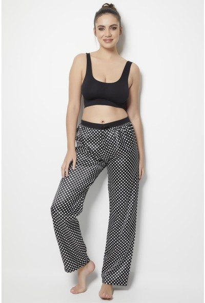 Miorre Puantiyeli Saten Pijama Altı