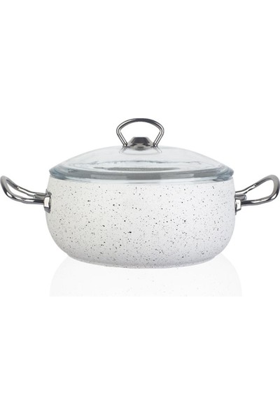 Taç Gravita Beyaz Derin Granit Tencere 28 cm Taç Gravita Beyaz Derin Granit Tencere 28 cm