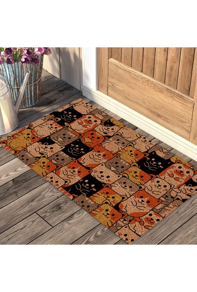 Dizaynbu Dekoratif Kapı Önü Paspası B013