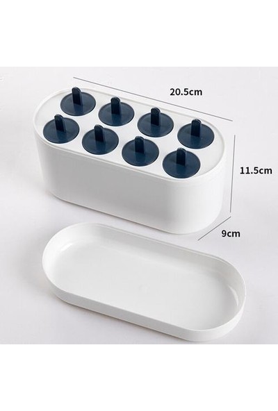 Sanlindou 1 Pc 6 Veya 8 Delikli Dondurma Kalıbı, Yüksek Plastik Malzeme, Çift Katmanlı Çözülme, Kapaklı Üst Katman, Kaymaz Sap (Yurt Dışından)