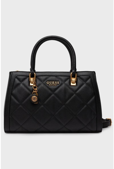 Guess Logolu Ayarlanabilir ve Çıkartılabilir Omuz Askılı Abey Çanta Kadın Çanta HWQB8558060 Bla