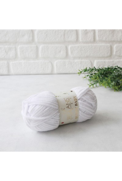 Bimotif Wolans Bunny Baby Kadife Örgü Ipi, 01