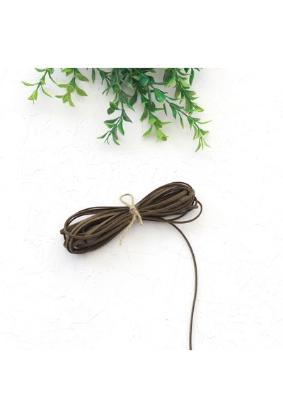 Bimotif Haki Süet Ip, 3 mm 5 Metre