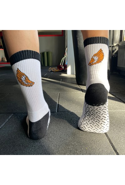 Jumple Kaydırmaz Tabanlı Havlulu Spor Çorap