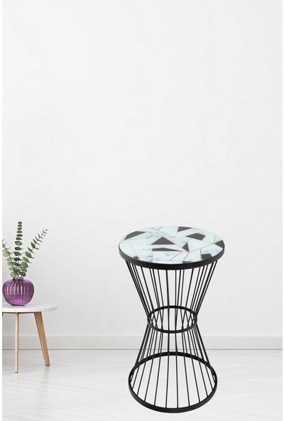 Begüsa Aytuğ Sehpa Siyah Cam Model No:09 Begüsa Aytuğ Sehpa Siyah Cam Model No:09