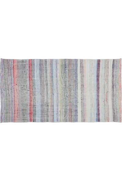 Bespoky Girit Bej Çizgili El Dokuma Alan Halısı