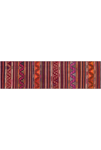 Bespoky Girit Kahverengi Geometrik El Dokuma Alan Halısı Bespoky Girit Kahverengi Geometrik El Dokuma Alan Halısı