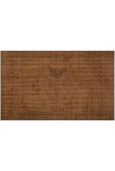 Bespoky Atina Kahverengi Eskitme El Dokuma Alan Halısı