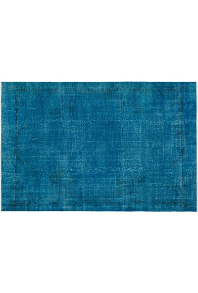 Bespoky Atina Turkuaz Eskitme El Dokuma Alan Halısı Bespoky Atina Turkuaz Eskitme El Dokuma Alan Halısı