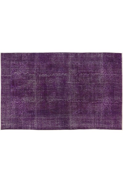 Bespoky Atina Mor Eskitme El Dokuma Alan Halısı