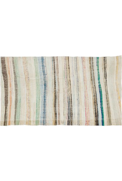 Bespoky Girit Bej Çizgili El Dokuma Alan Halısı Bespoky Girit Bej Çizgili El Dokuma Alan Halısı