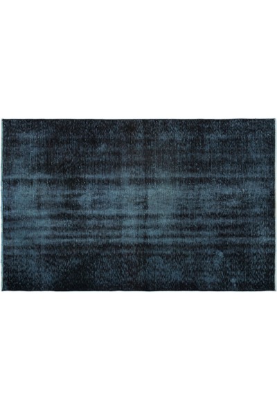 Bespoky Atina Siyah Eskitme El Dokuma Alan Halısı