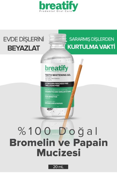 Breatify Diş Beyazlatıcı Jel 20 ml