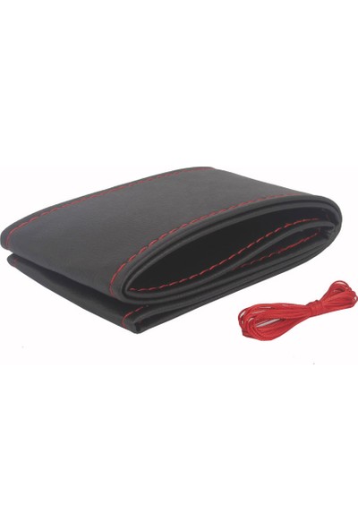 Gürler Oto Kılıf ve Aksesuar Ford Focus 1 Kırmızı Ipli Dikmeli Direksiyon Kılıfı ( 38×10.5cm )