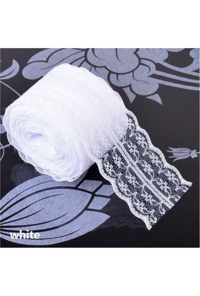 HYD Organze Gipürlü Tül Dantel Şerit Kurdele Süsleme Malzemesi 4 cm 10 Metre HYD Organze Gipürlü Tül Dantel Şerit Kurdele Süsleme Malzemesi 4 cm 10 Metre