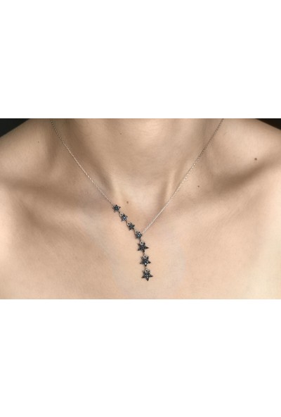 Silver 925 Ayar Süzülen Yıldz Kolye