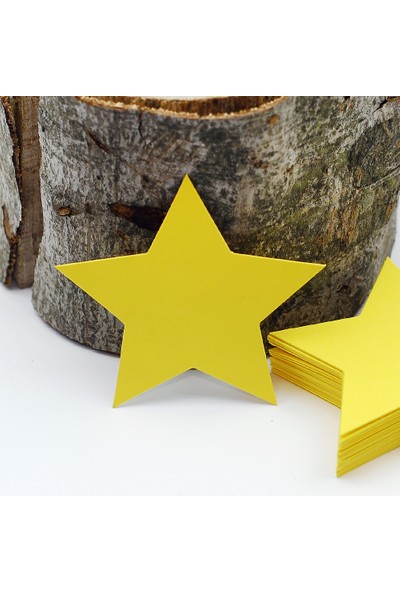 Bimotif Etiket Yıldız, 20 Adet Açık Pembe