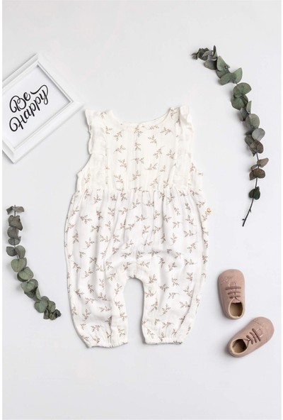 Le Mabelle Ekru Çıtır Çiçekli Tulum - Espinho Le Mabelle Ekru Çıtır Çiçekli Tulum - Espinho