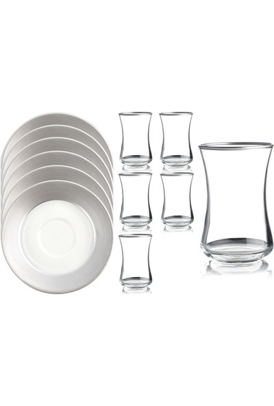 Mikasa Moor Silver Ring 6'lı Çay Seti
