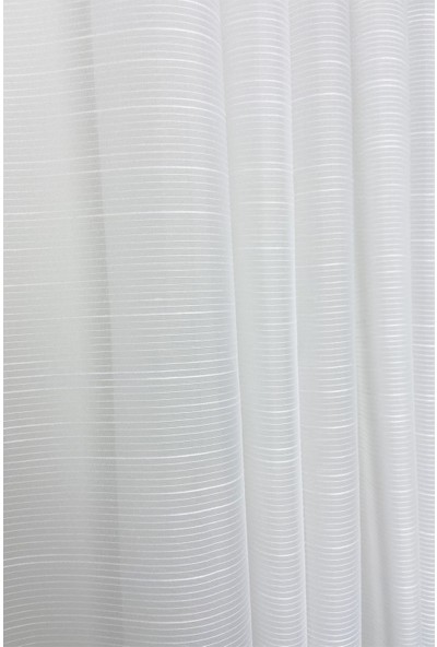 Miabella Home Tül Perde Beyaz 145X250 Tek Kanat